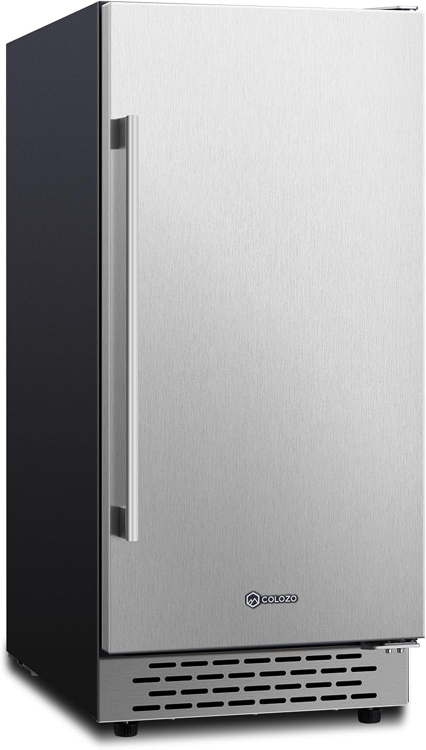 15 Inch Beverage Refrigerator, Stainless Steel Beverage Fridge, Under ...
