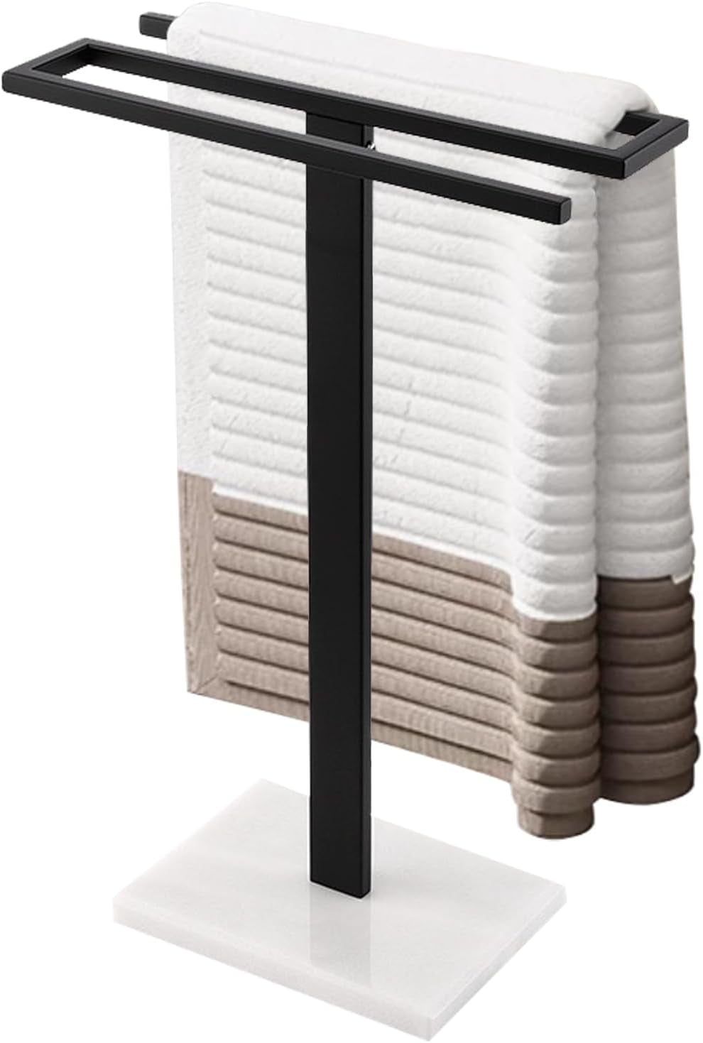 15 Inch Black Hand Tower Holder Stand, Thickened 304 Stainless Steel ...