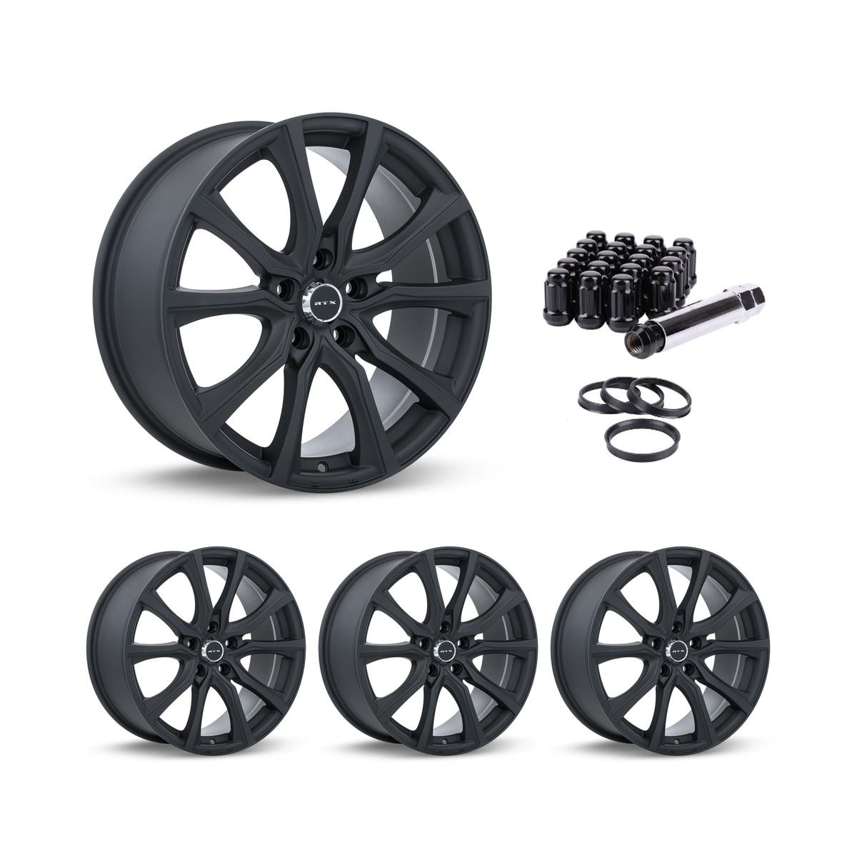 15 Inch Black Rims (Set of 4) for 2020-2024 Hyundai Venue, RTX 81399-EC ...