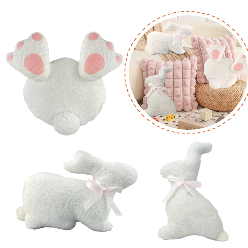 15 Inch Easter Pillows Bunny Butt Shaped Throw Pillow, Bunny Stuffed ...