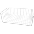 15-Inch Easy Install White Wire Under-Cabinet Hanging Basket Shelf ...