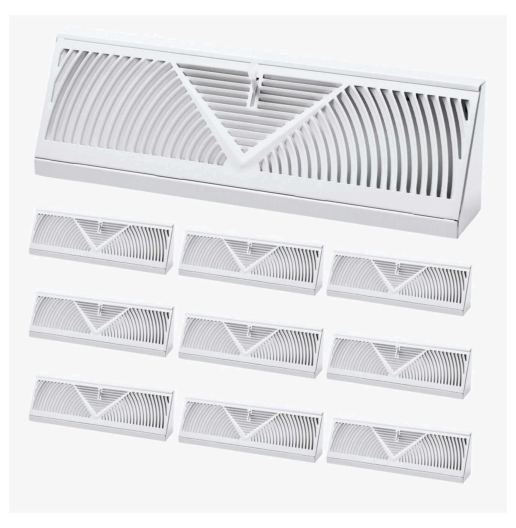 15 Inch Floor Registers, 10 Pack HVAC Vents - Heavy Duty Iron Floor Air ...