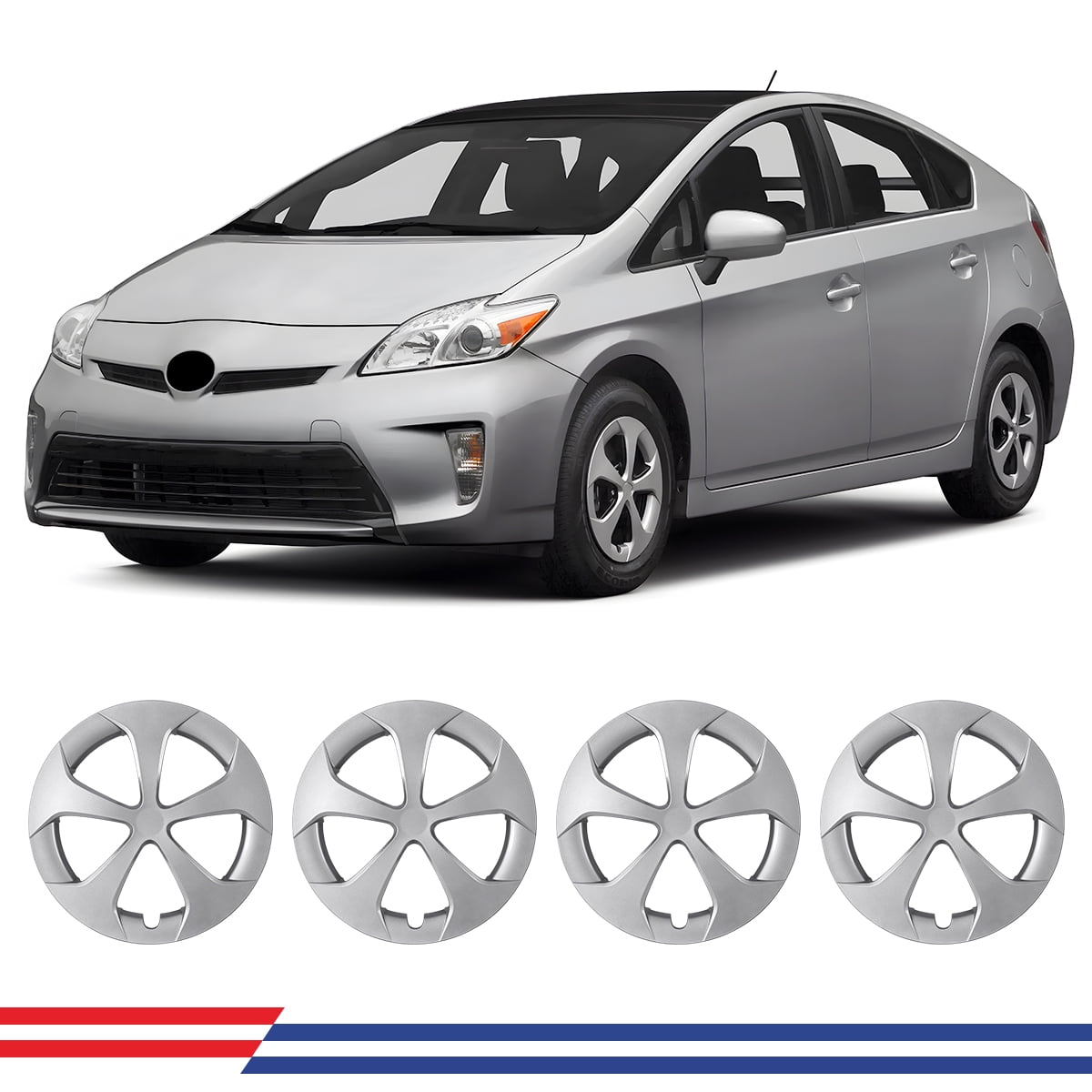 15 Inch Hubcaps Fit for 2010-2015 Toyota Prius, Wheel Rims Cover ...