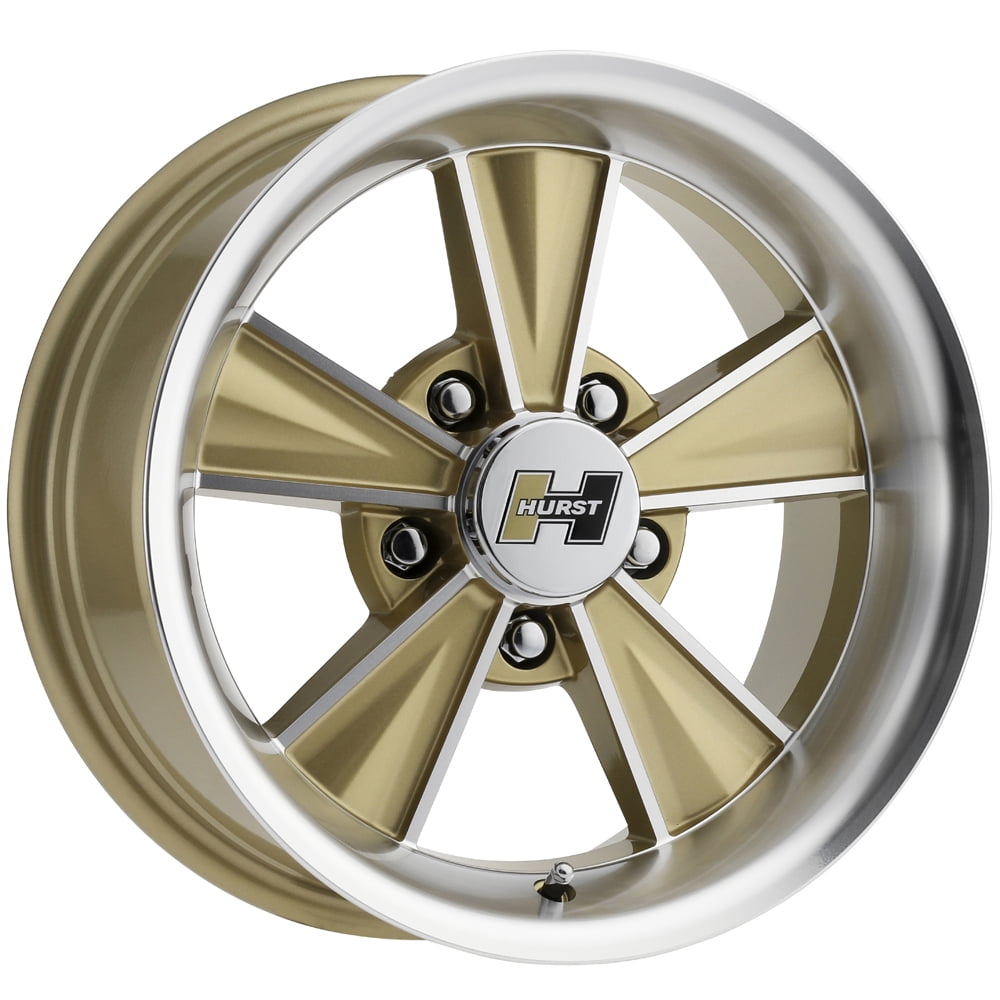 15" Inch Hurst HT324 Dazzler 15x6 5x120.7 (5x4.75") +0mm Gold/Machined ...