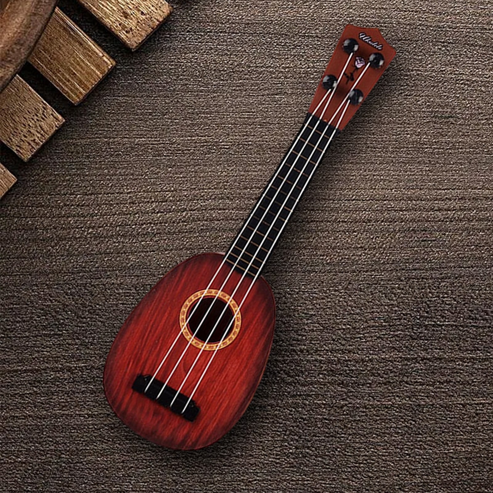 15-Inch Kids Ukulele, 4-String Mini Guitar for Beginners, Educational ...