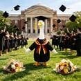 15 Inch Porch Goose Graduation Outfit, Cap and Gown Set, Outdoor Lawn ...