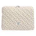15 Inch Quilted Notebook Carrying Case, Floral Laptop Shockproof Sleeve ...