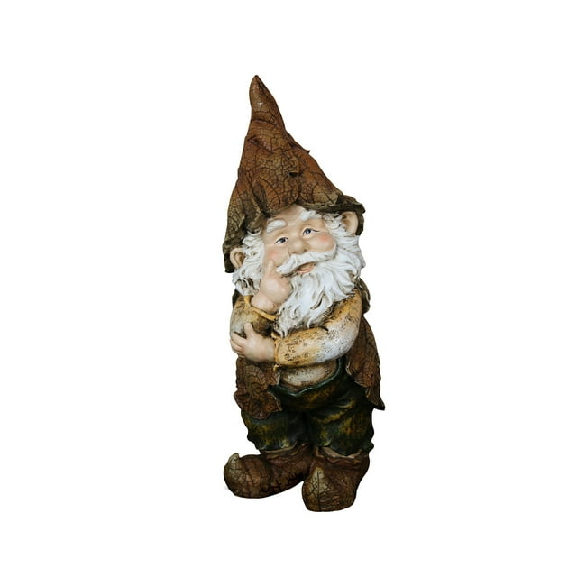 15 Inch Rainforest Thinking Gnome Garden Statue - Walmart.com