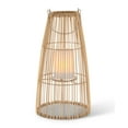 15 Inch Rustic Decorative Solar Rattan Lantern - Walmart.com