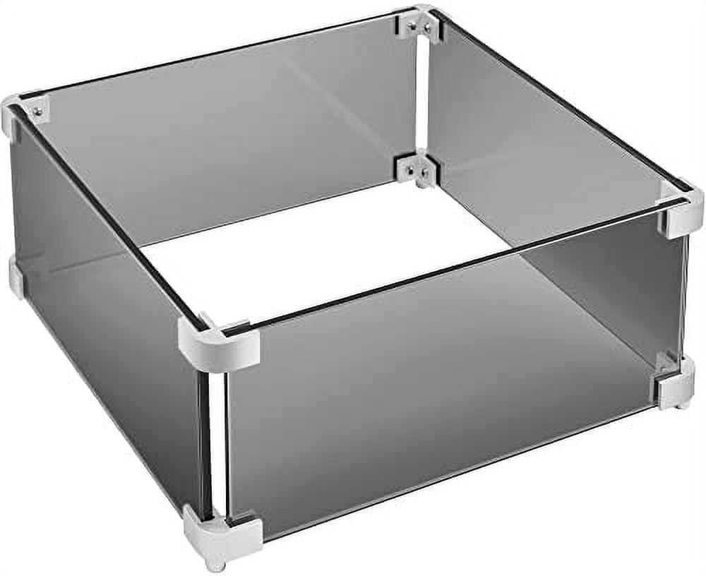 Wind Guard, Tempered Glass Wind Shield For Square Table, Fire-Resistant ...