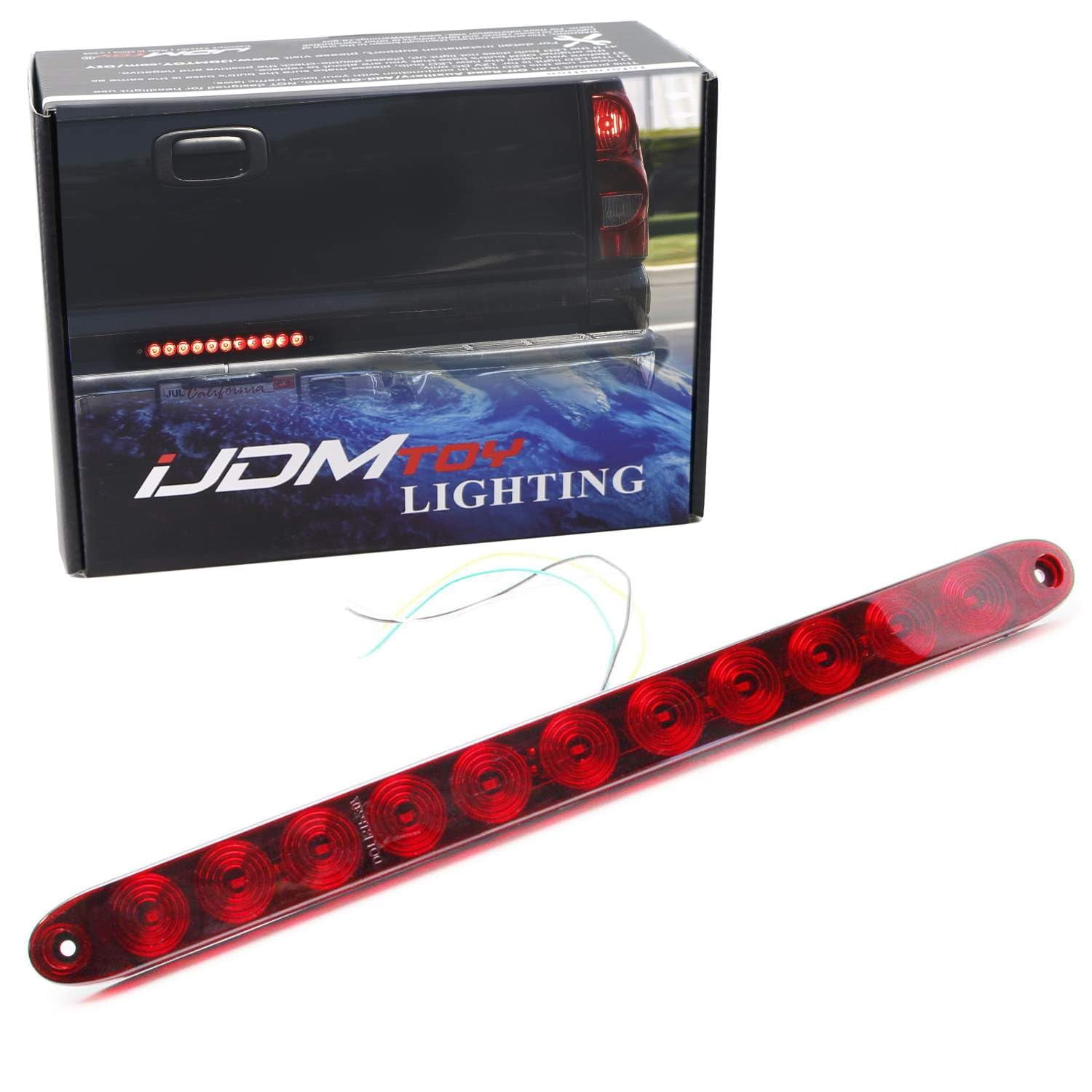 15-Inch Truck Trailer Tailgate Red LED ID Light Bar For Chevrolet Dodge ...
