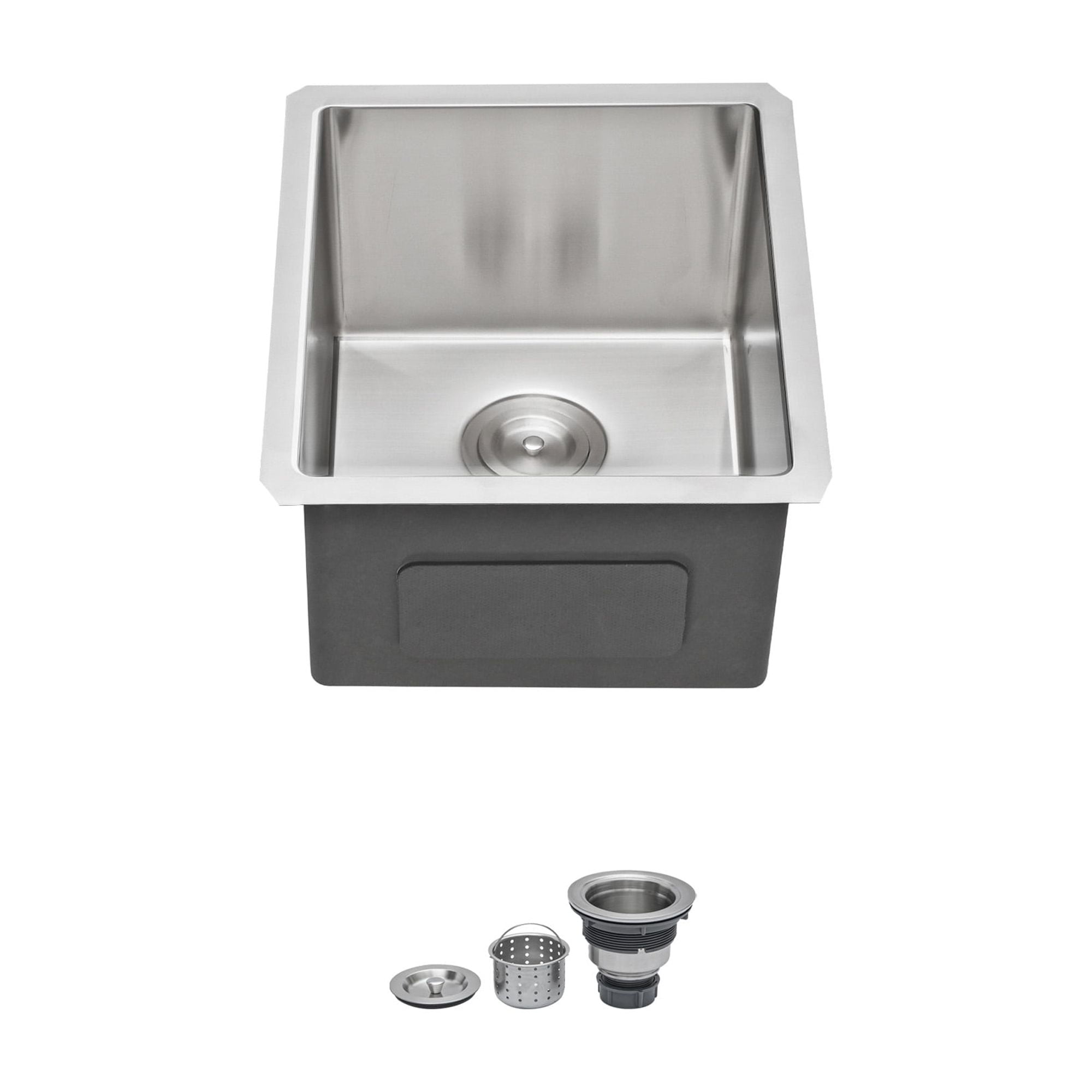 15 Inch Undermount Sink - 15" x 17" x 9" Undermount Stainless Steel ...