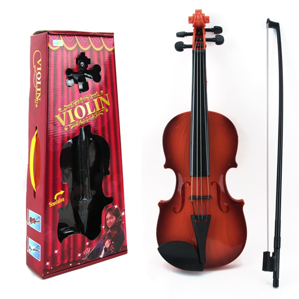 15 Inch Violin Toy for Kids, 4 Strings Violin Toys Musical Instruments ...
