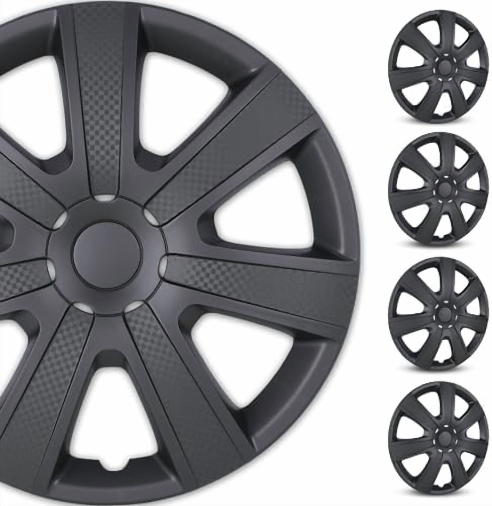 15 Inch Wheel Hubcaps Cover,Snap-on Fashion Shape Replacement Rim Cover ...