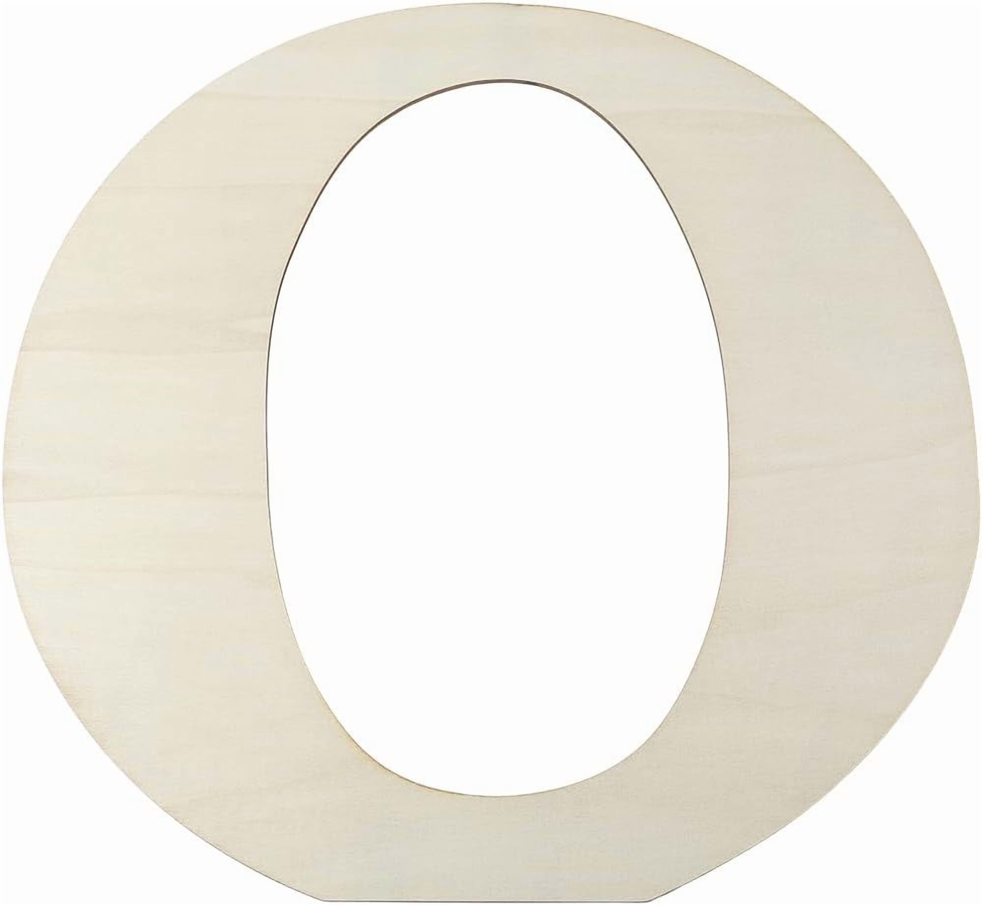 15 Inch White Wooden Letter O Wood Alphabet Shapes Large MDF Thick ...