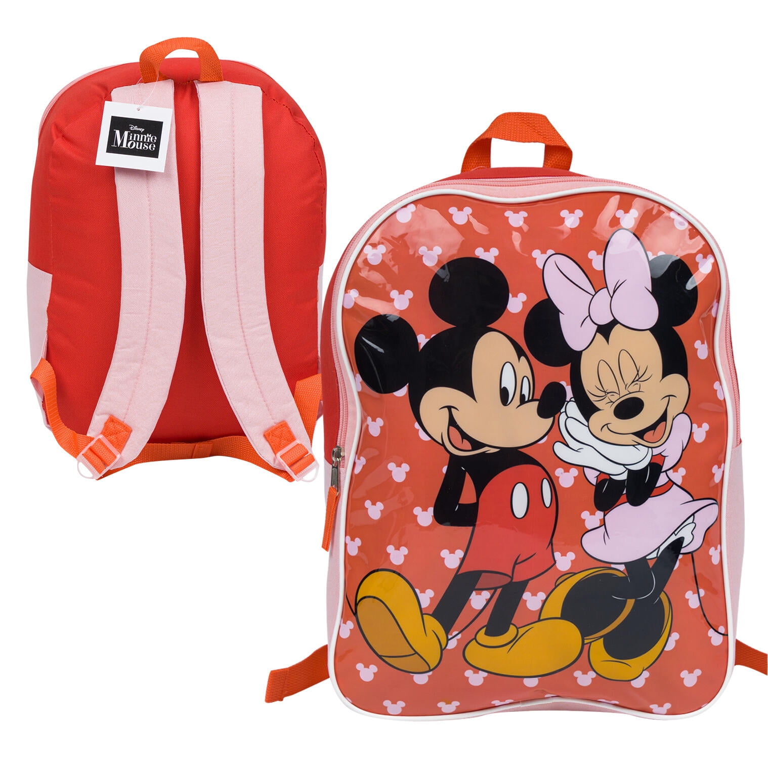 15 Inches Disney Minnie Mouse & MIckey School Bakcpack - Walmart.com