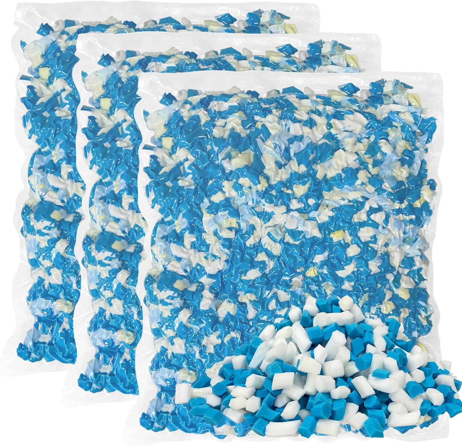 15 LBS Shredded Gel Memory Foam Filling, Comfortable and Soft Bean Bag ...