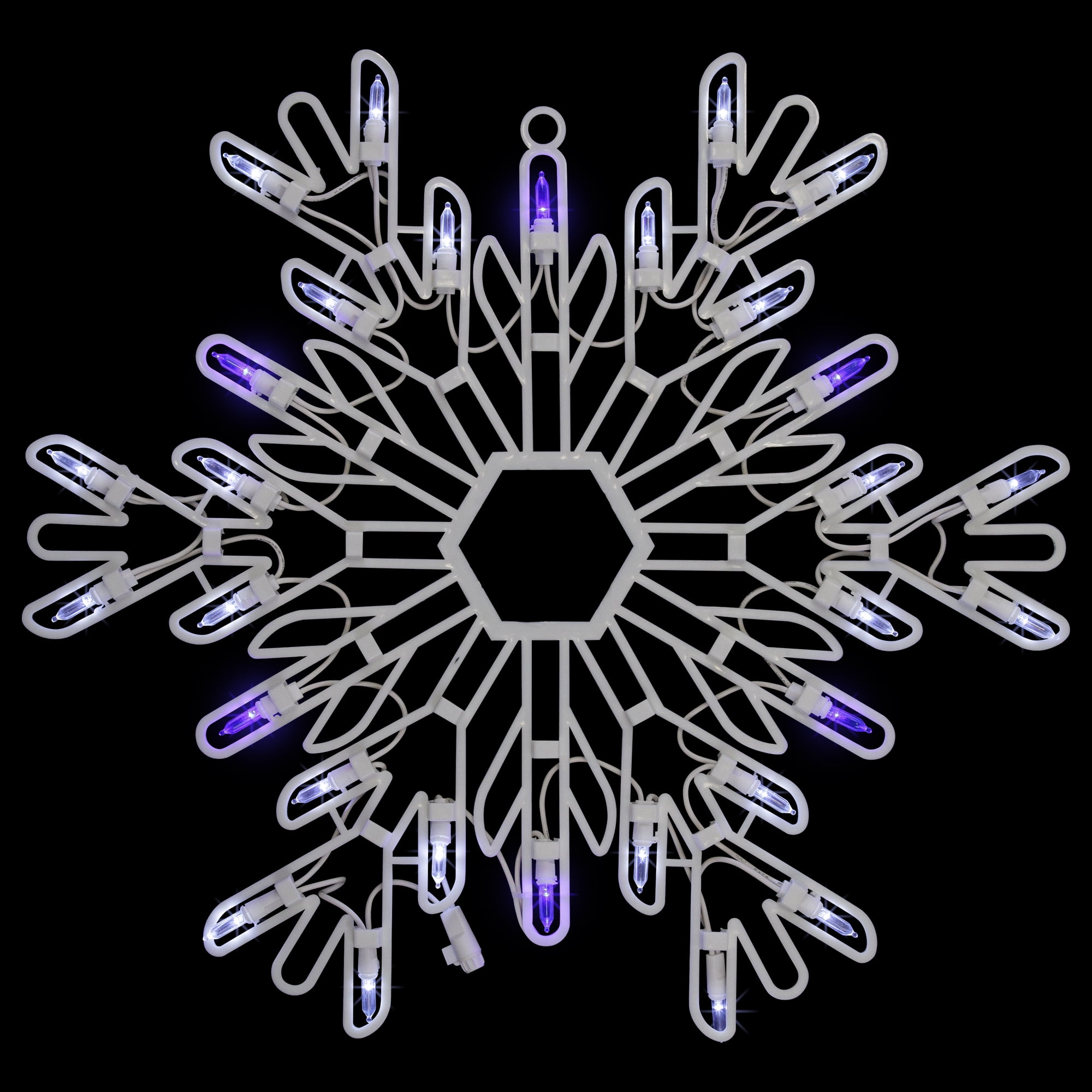 Northlight 15" LED Lighted Snowflake Christmas Window Silhouette - Pure ...