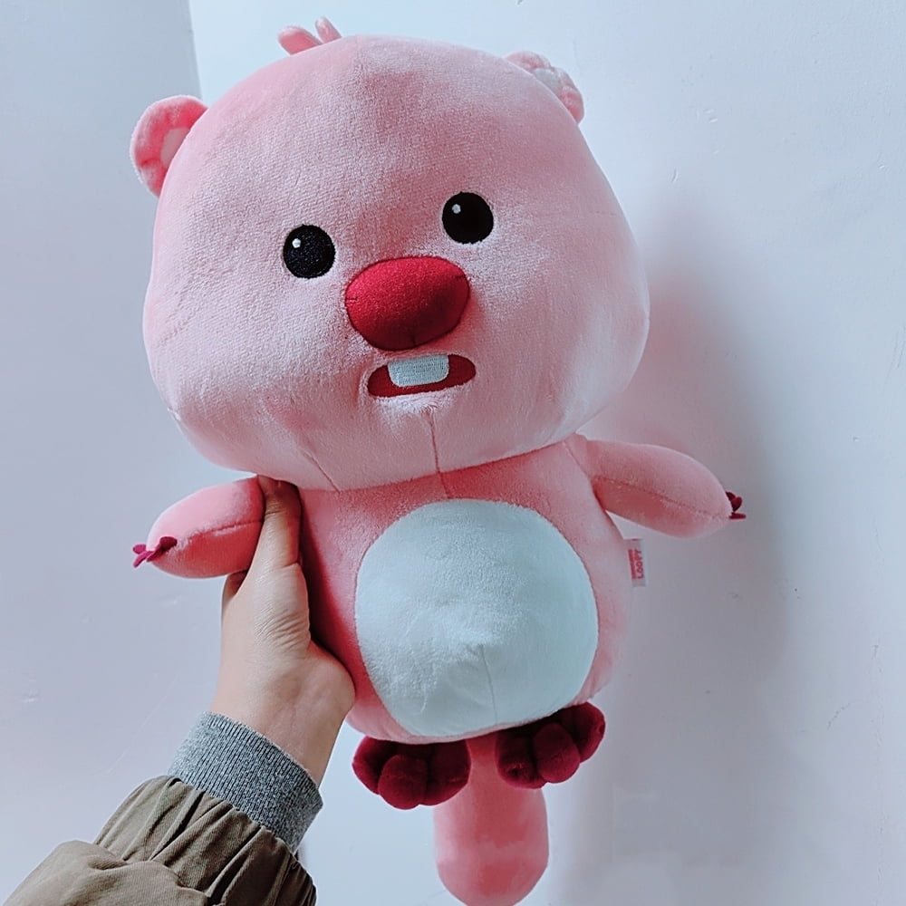15" Large Cute Beaver Loopy Plush Toy, 38cm Soft Stuffed Cartoon Animal ...