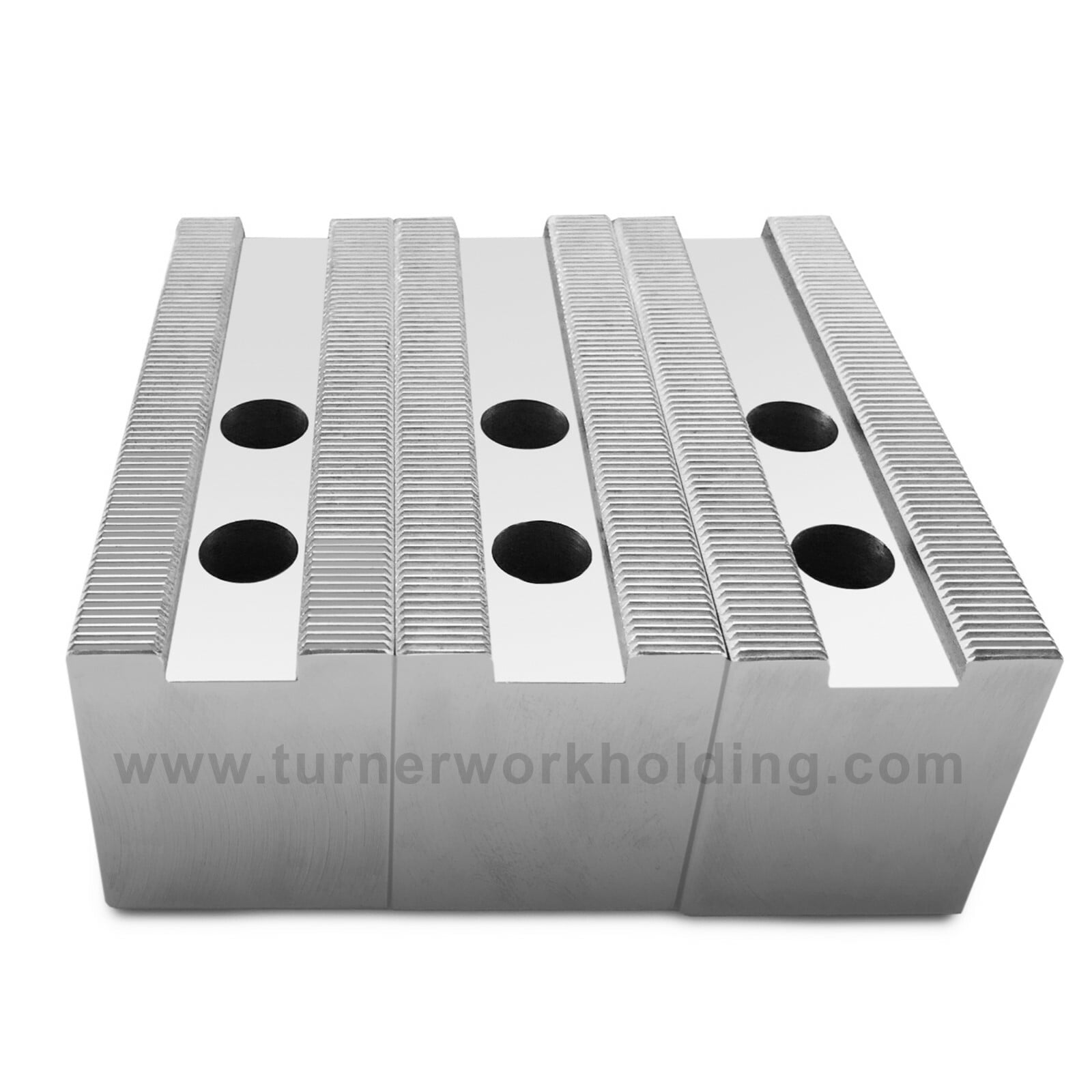 15" Lathe Chuck Flat Steel Soft Jaws for (Kitagawa, Samchully), ht=2.5 ...