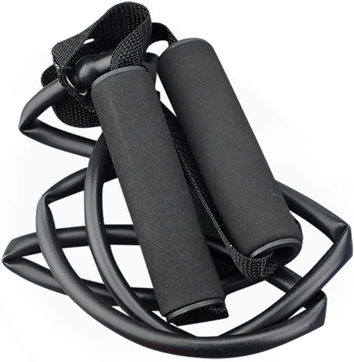 15 Lbs Single Resistance Band Exercise Tube With Foam Handles For ...