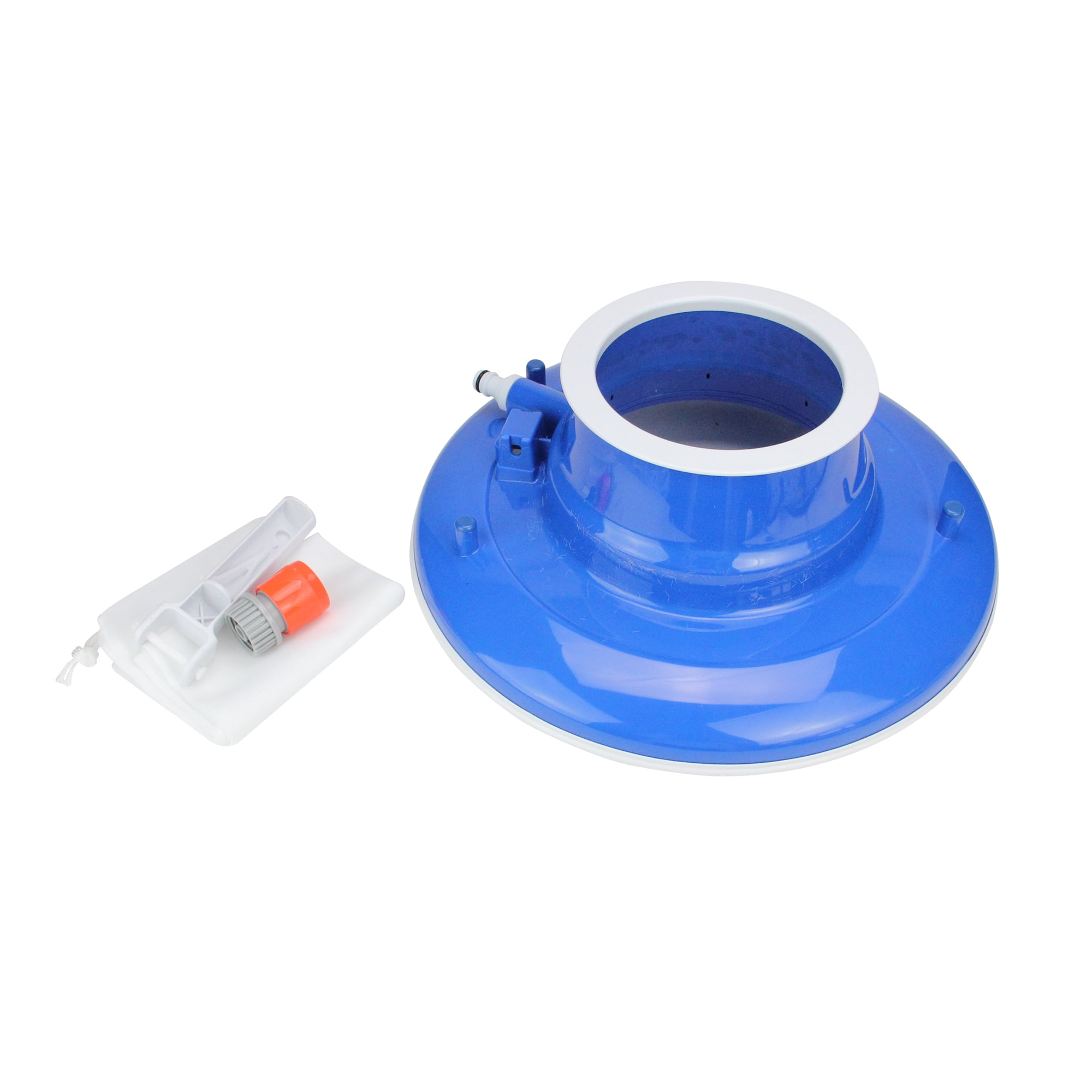 15" Leaf Eater with 3 Swivel Wheels and Brushes Swimming Pool Vacuum ...