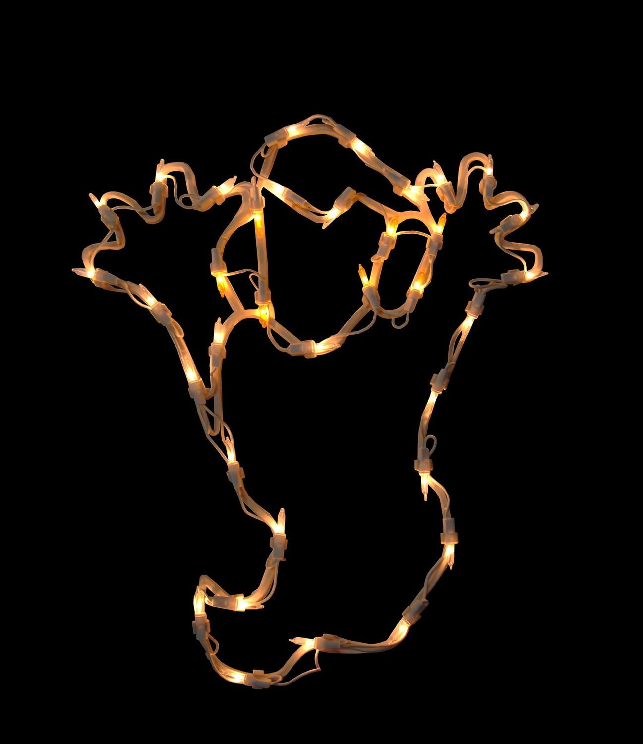 15" Lighted Ghost Halloween Window Silhouette Decoration - Walmart.com