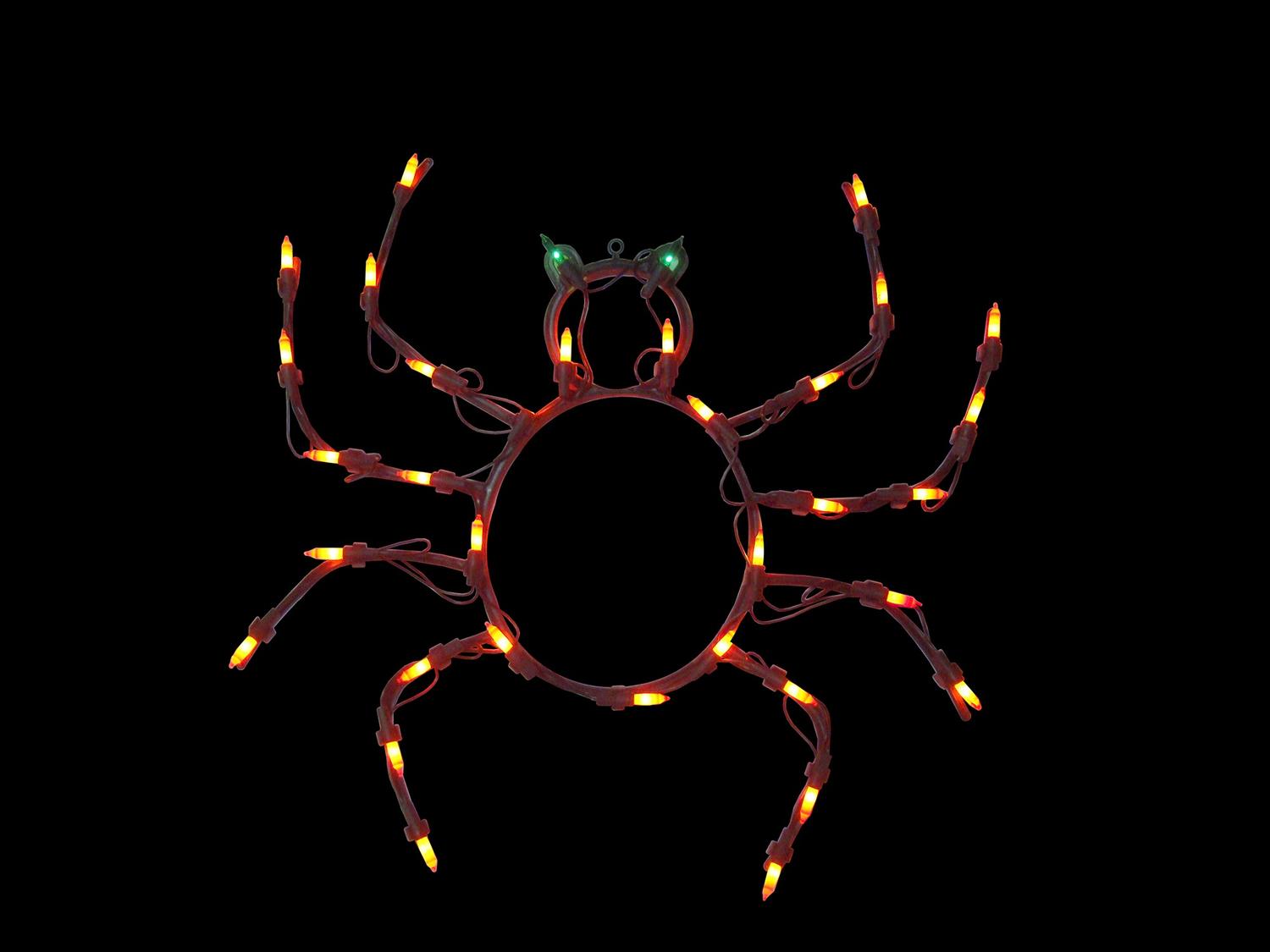 15" Lighted Spider Halloween Window Silhouette Decoration - Walmart.com