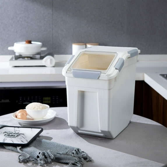 15 Liter / 30 lbs Rice Storage Container with Measuring Cup, BPA free ...