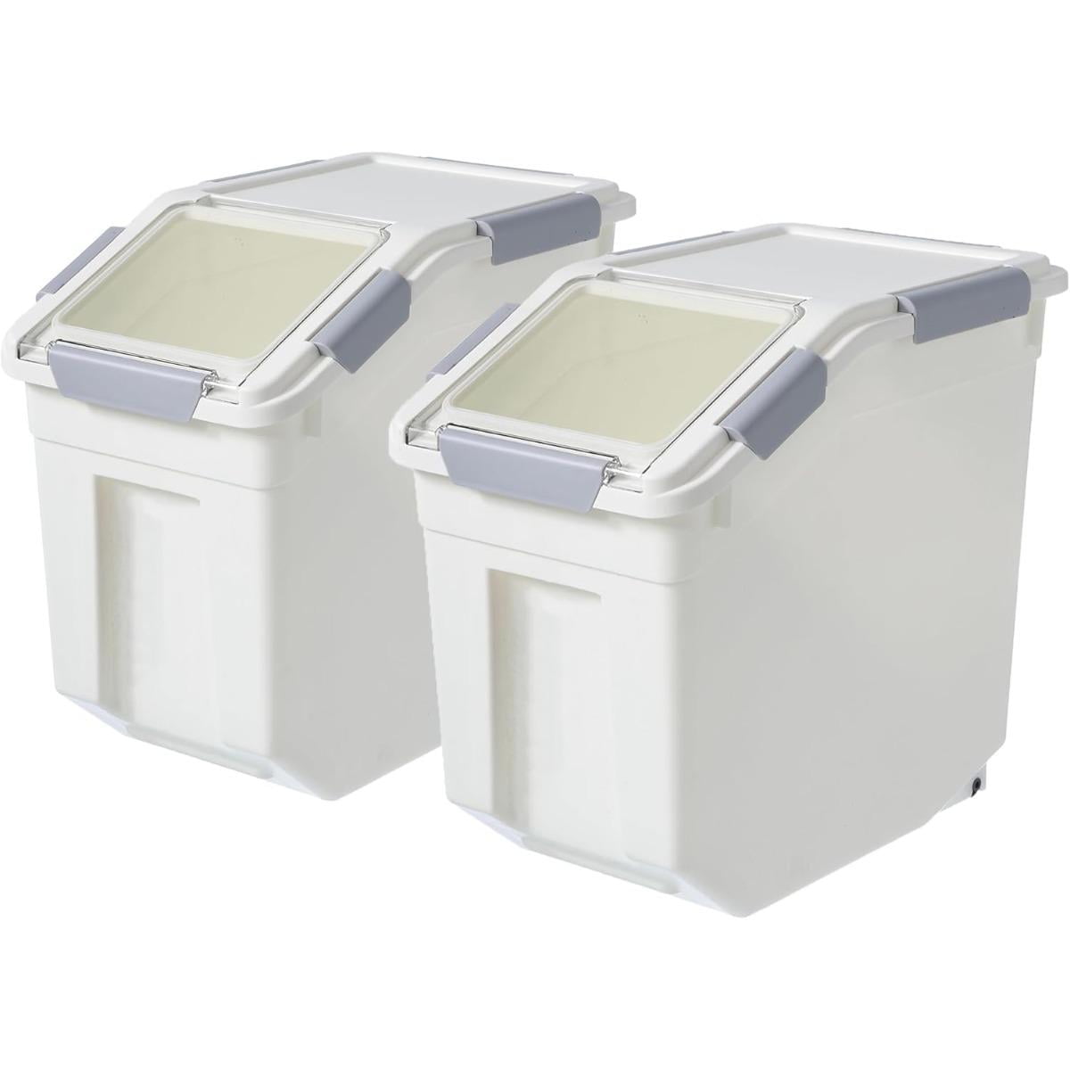 15 Liter / 30 lbs Rice Storage Container with Measuring Cup, BPA free ...