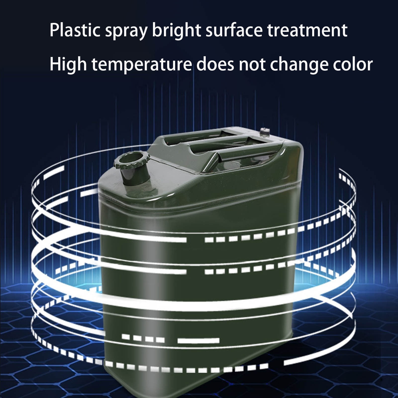 15 Liter Gas Can Petrol Diesel Fuel Can with Flexible Spout Portable ...