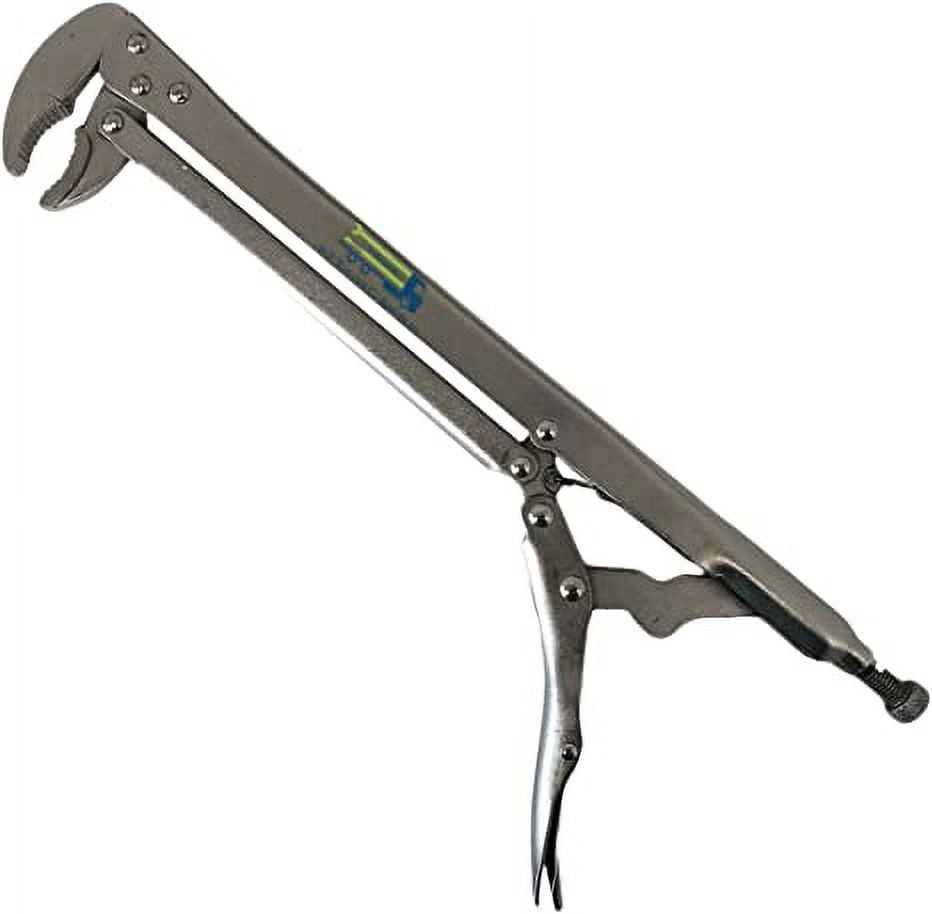 15" Long Handle 90 Degree Angle Jaw Locking Pliers (Extra Long ...