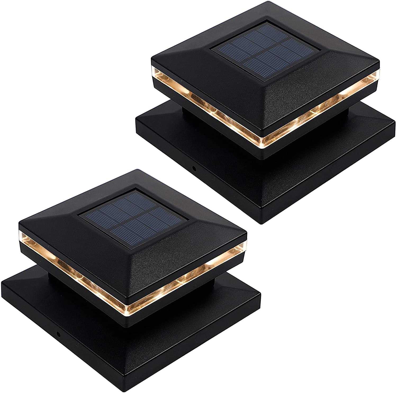 15 Lumen Solar Post Lights, Outdoor Post Cap Light for Fence Deck or ...