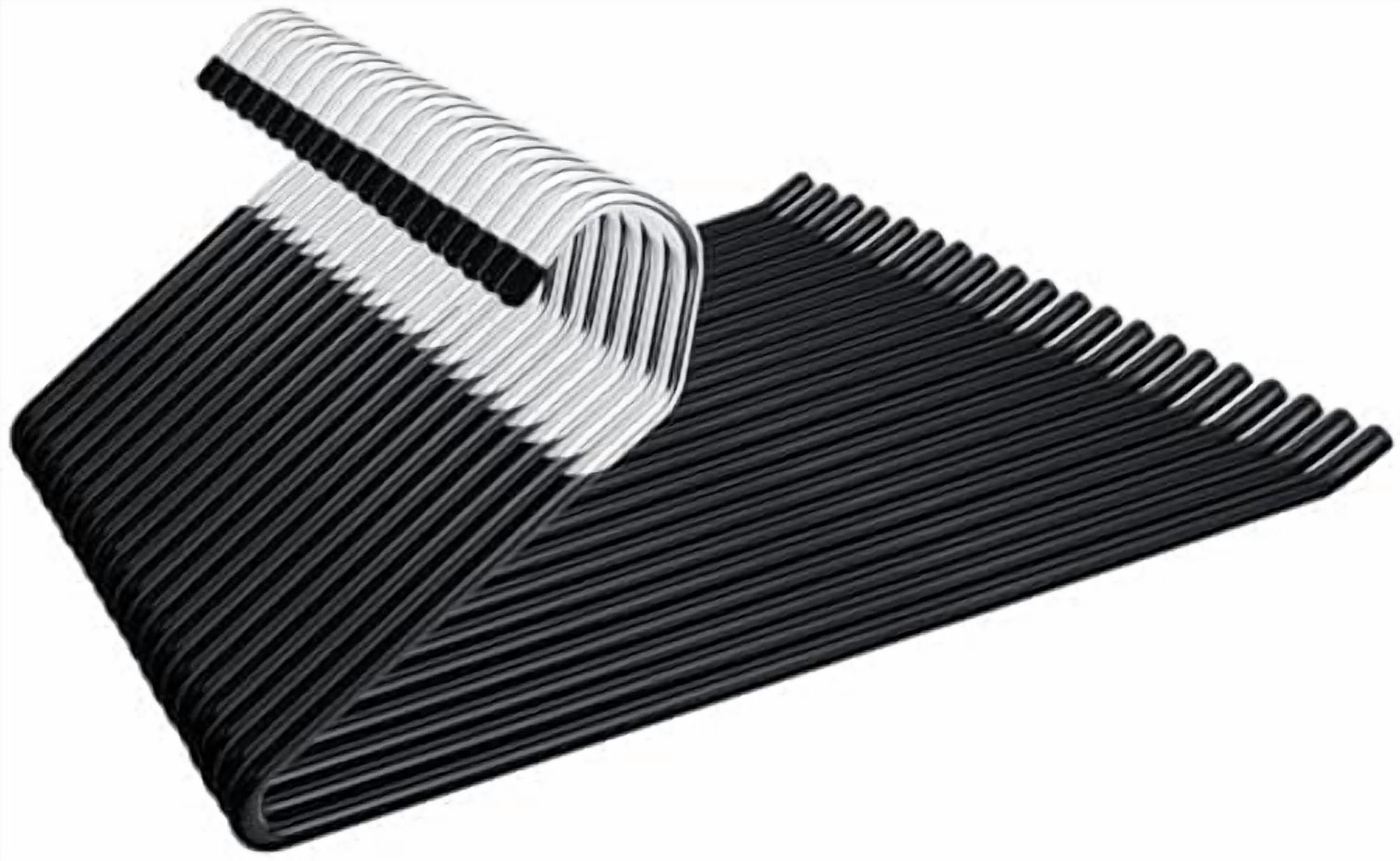 15" Metal Pants Hangers 20 Pack, Non Slip Open Ended Slacks Pants ...