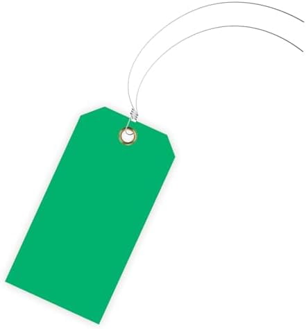 15 Mil Blank Plastic Hang Tags with Attached Wires – 2" x 4" Heavy Duty ...