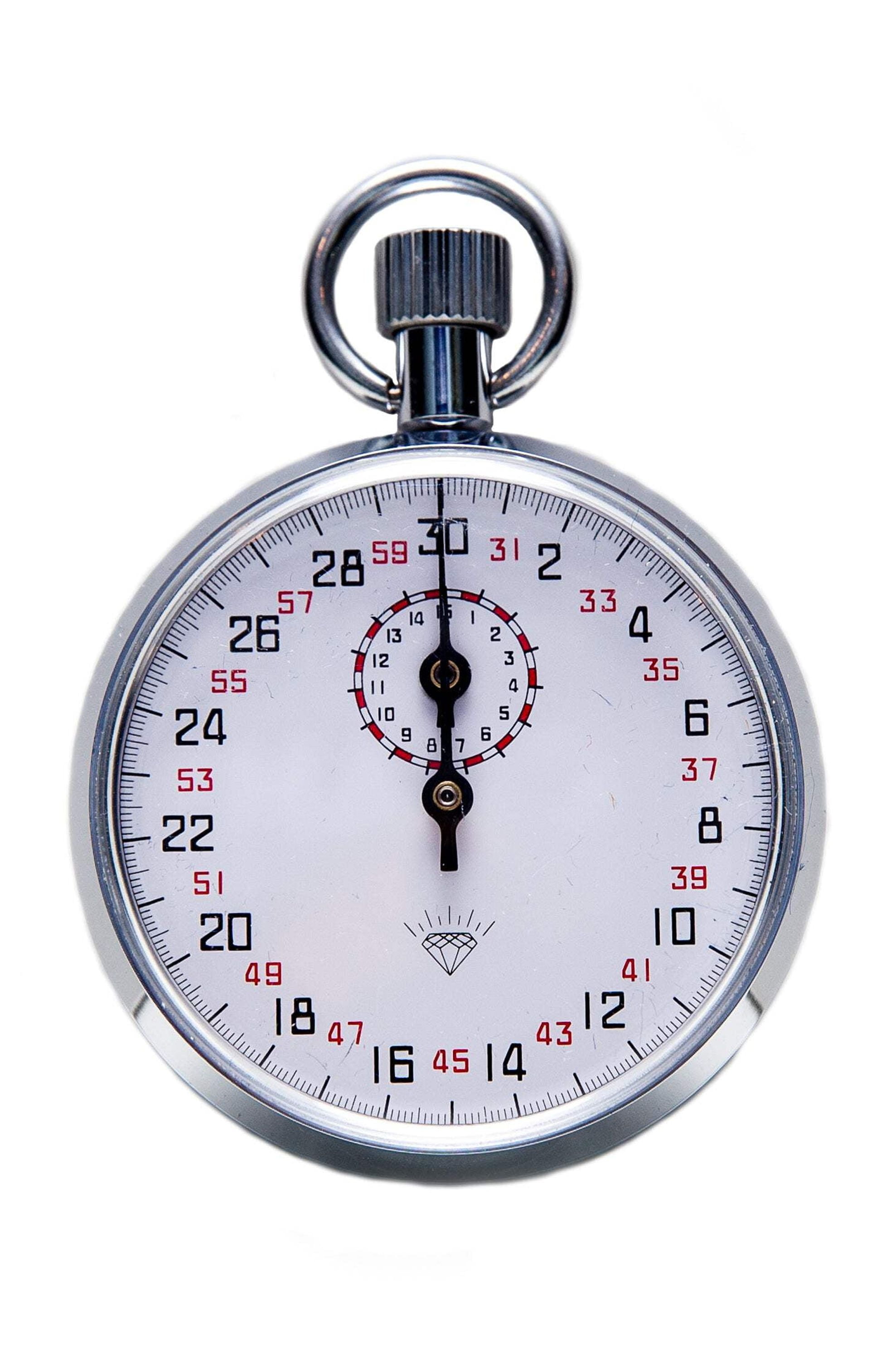 15 Minute "Diamond" Steel Mechanical Stopwatch - Walmart.com