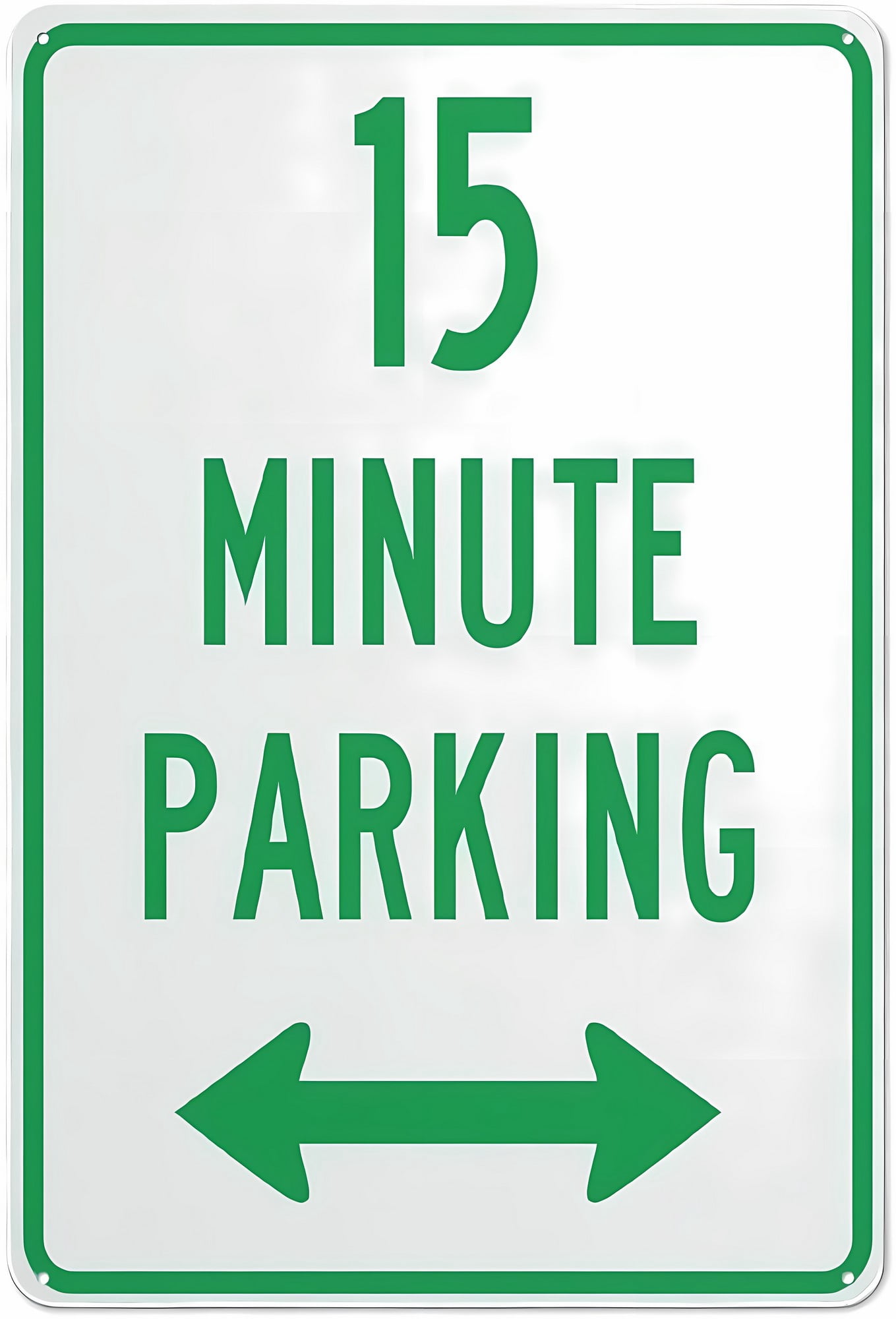 15 Minute Parking Tin Sign, 8"x12" Simple Metal Decor, Indoor Outdoor ...