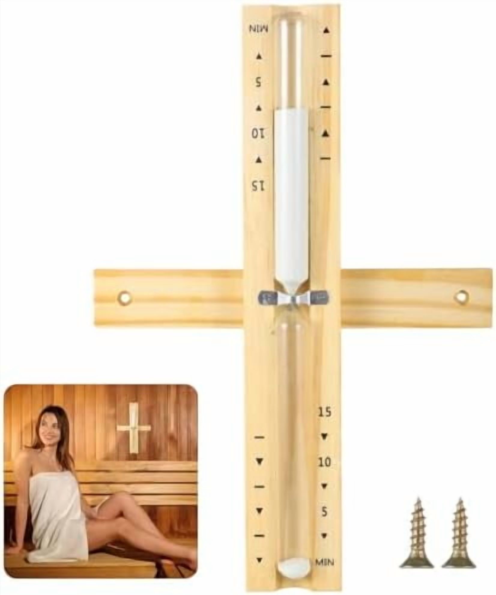 15 Minute Sand Timer Wooden Sand Clock Hour Glass Timers with Sand ...