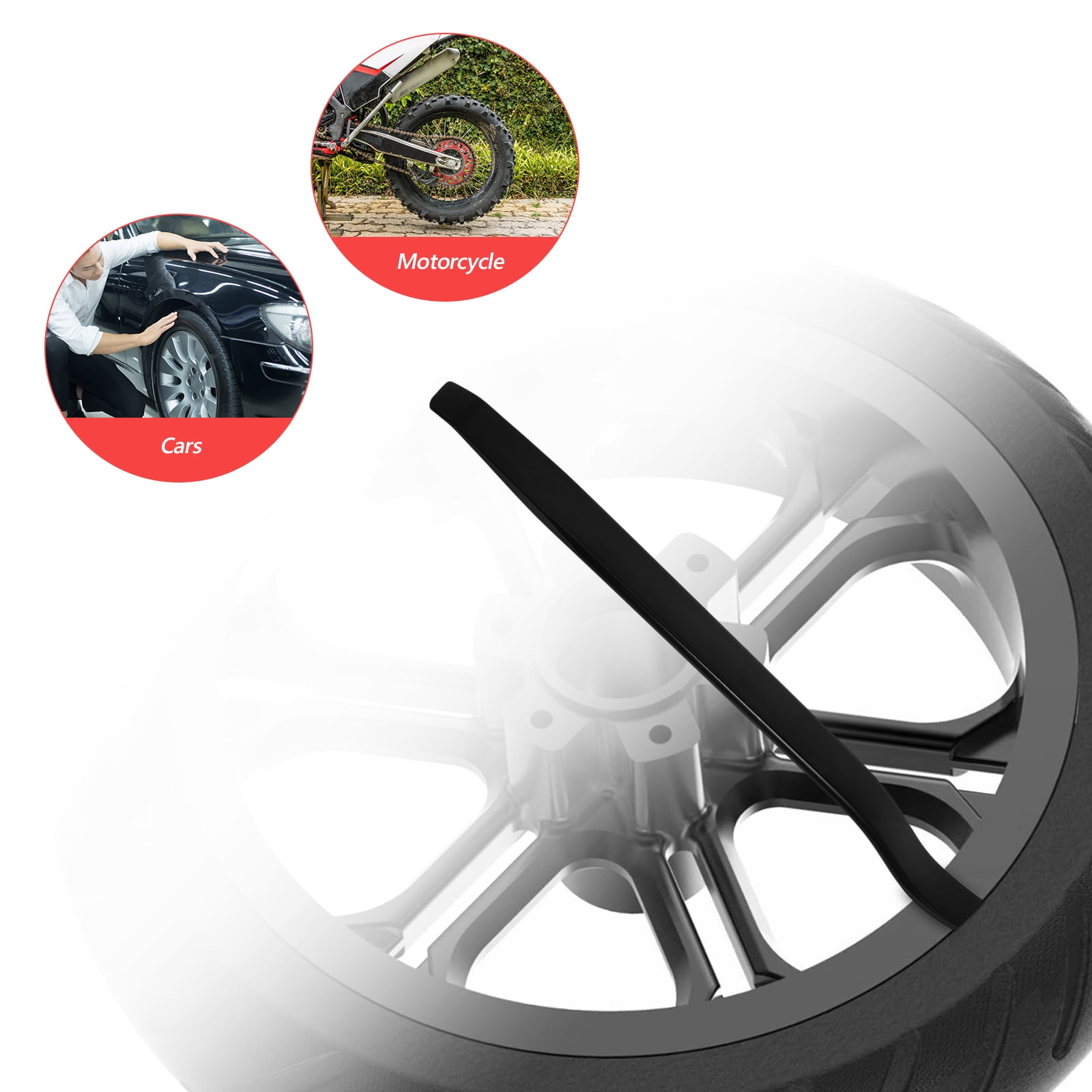 15" Motorcycle Tire Lever Iron Spoon Pry Bar Tire Changing Remover Tool ...