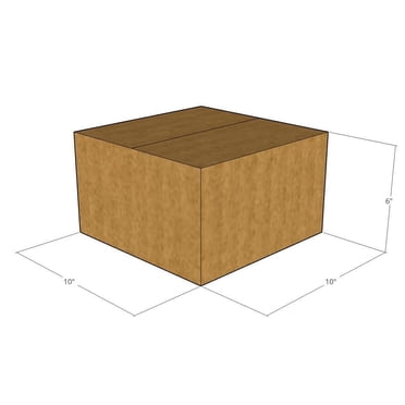 "Heavy-Duty, Strong Cubed Kraft Shipping Boxes for Moving & Packing, 10 ...