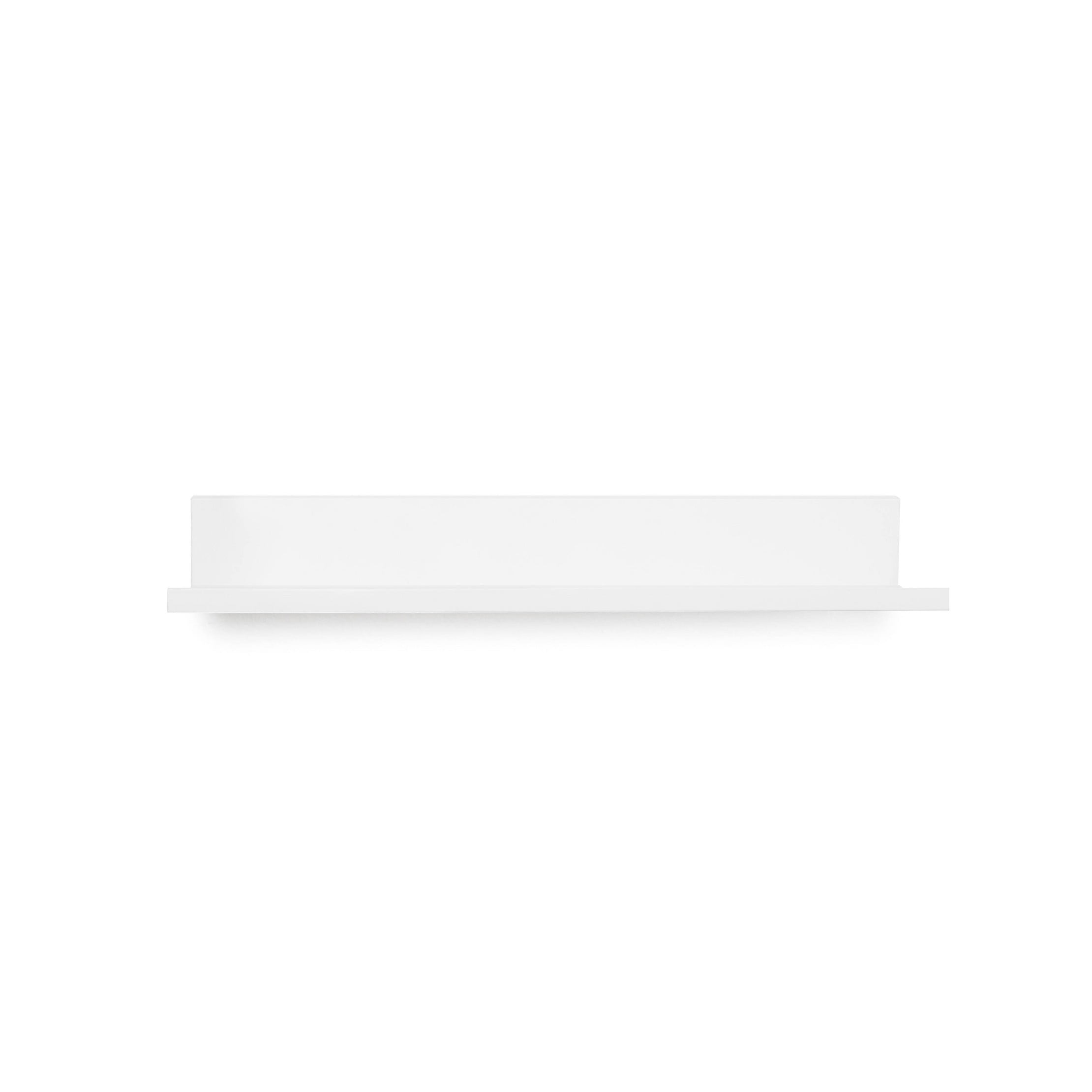 15" No Stud Needed Photo Ledge White Powder Coat - Metal Wall Shelf ...