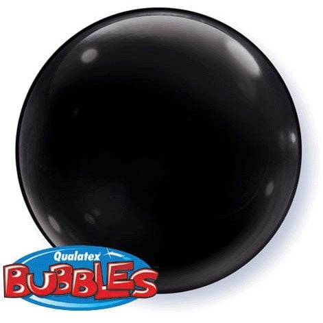 15" Onyx Black Bubble Balloon (4 ct) - Walmart.com