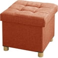 15 Ottoman with Storage, Square Small Storage Ottoman Foot Rest with ...