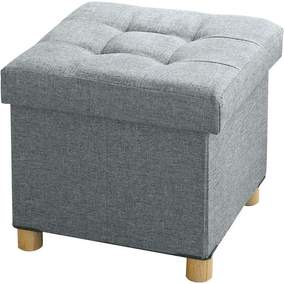 15 Ottoman with Storage, Square Small Storage Ottoman Foot Rest with ...