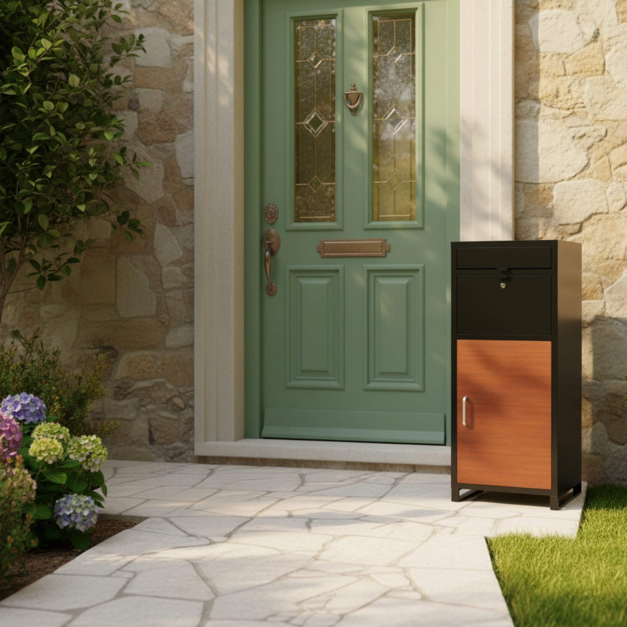 15" Outdoor Courier Locker with Combination Lock, Burglary Resistant ...