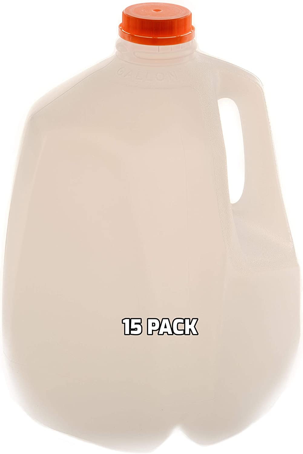 [15 PACK] Empty Plastic Gallon Juice Bottles with Tamper Evident 128 OZ ...