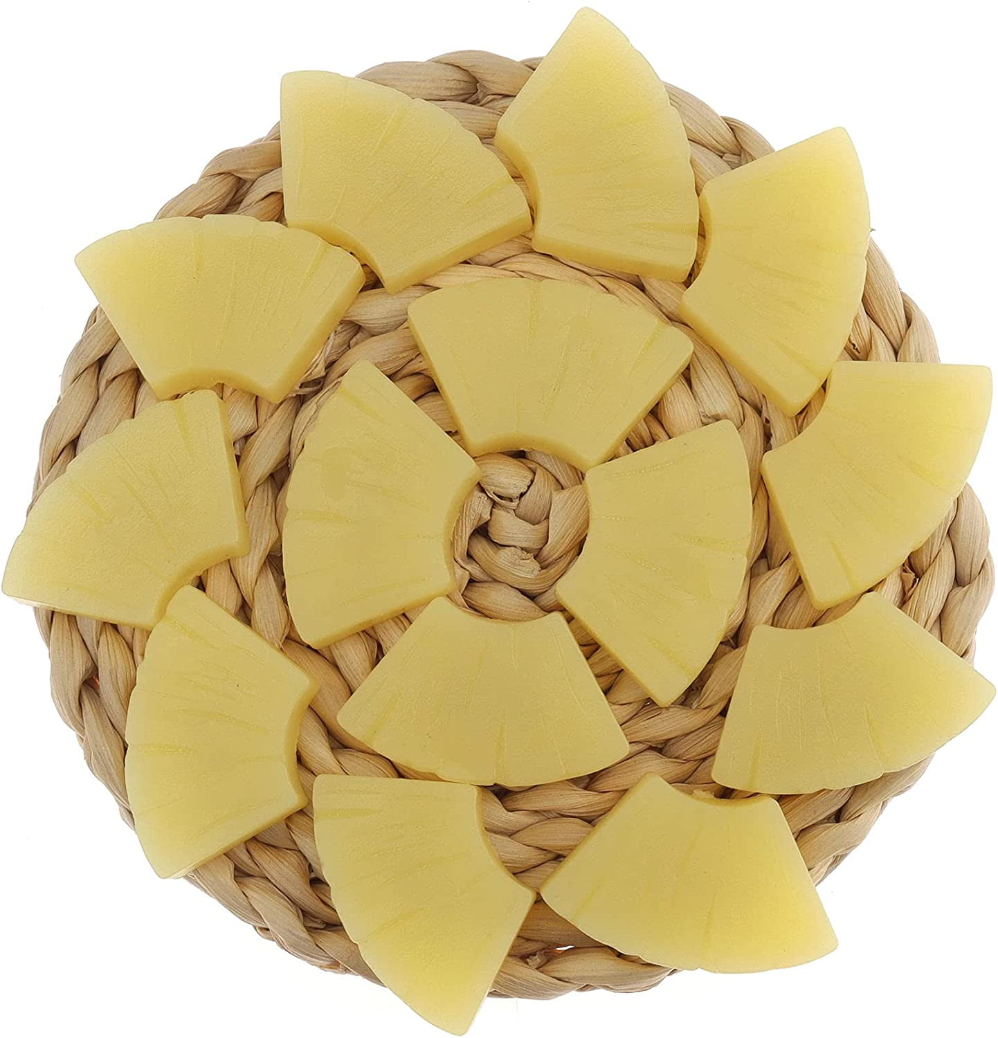 15 PCS Artificial Plastic Pineapple Slice Fake Lifelike Slices for Home ...