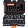 15 PCS Bolt Extractor Set, 3/8" Drive Impact Bolt & Nut Remover Socket ...