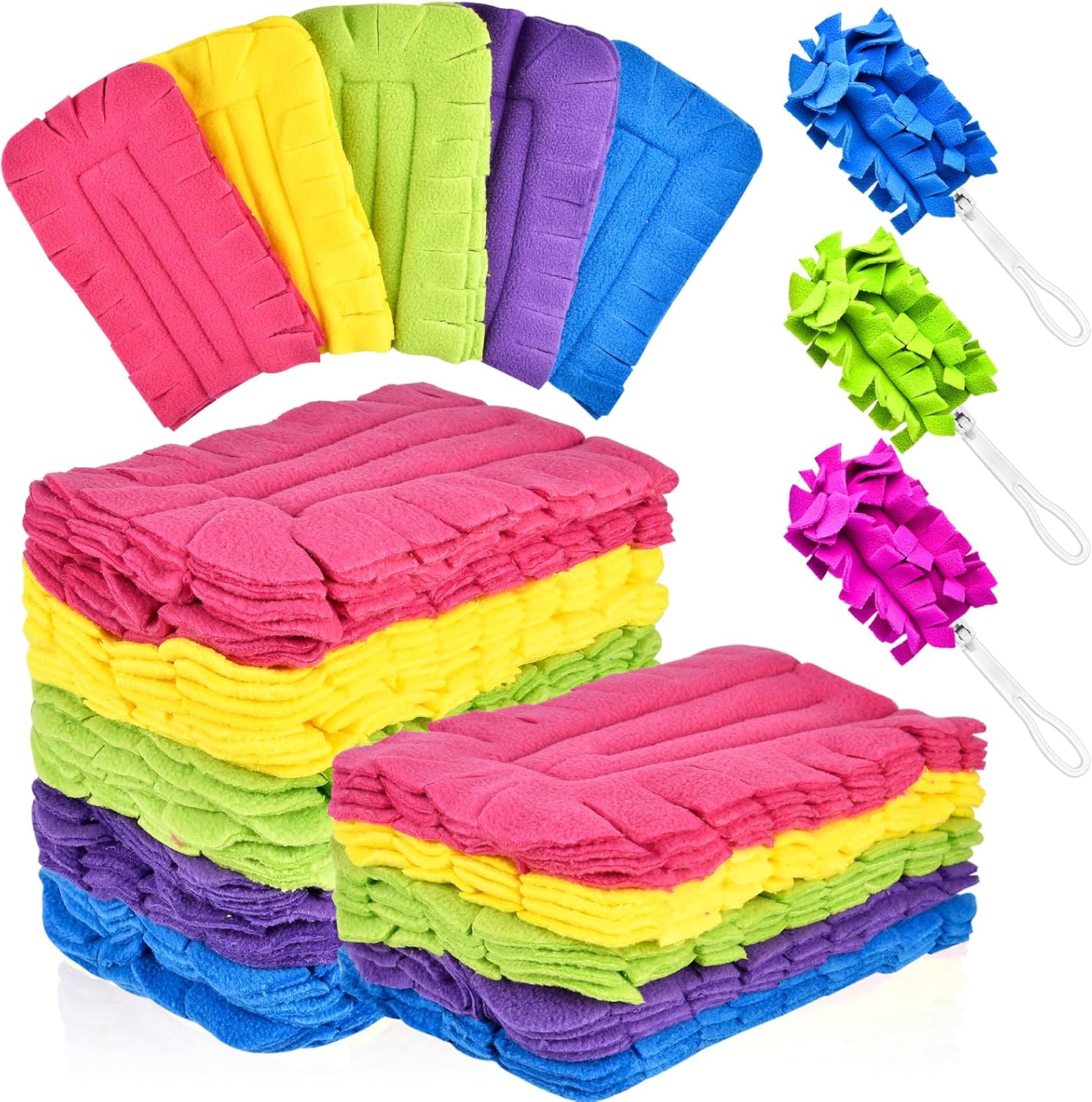 15 PCS Fleece Duster Refills for Swiffer, 360° Reusable Duster Refills ...