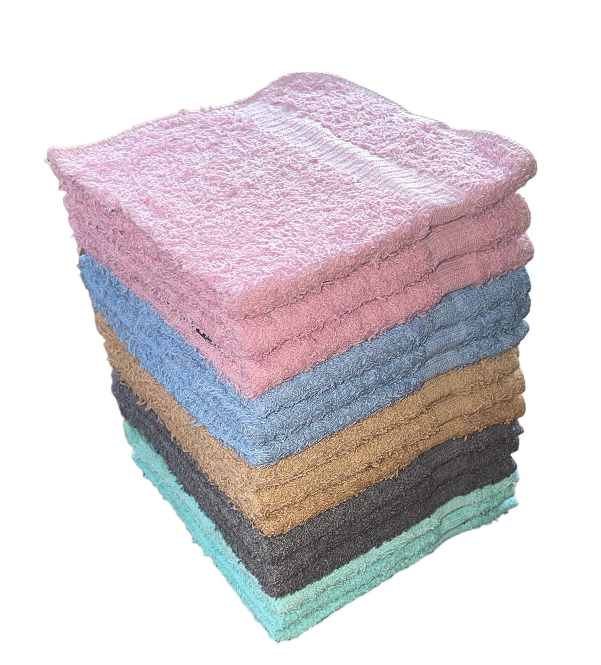 15 Pack, 100% Cotton Wash Cloth, Wash rags Pack, Extra Soft, Highly ...